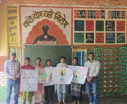 Nisha Secured First Place And Jyoti Second Place In The Poster-making ...