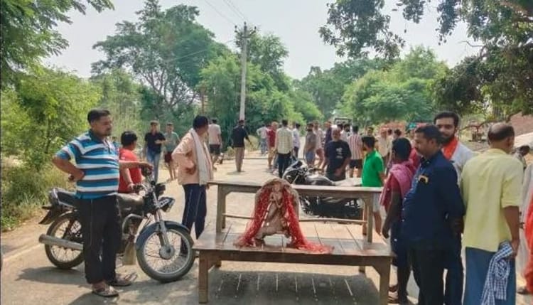 Idol Of The Goddess Dumped By The Riverside; Angry Locals Stage A Road ...