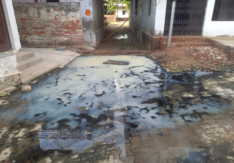 For Two Years, There Has Been Filthy Water On The Road; People Are ...