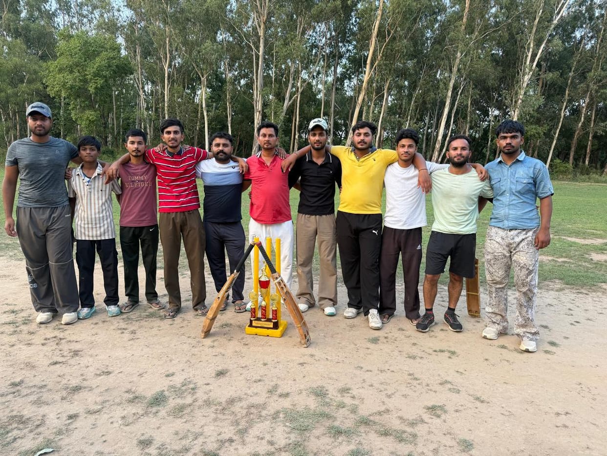 The Chhachhrauli Team Won The Cricket Tournament Trophy - Yamuna Nagar ...