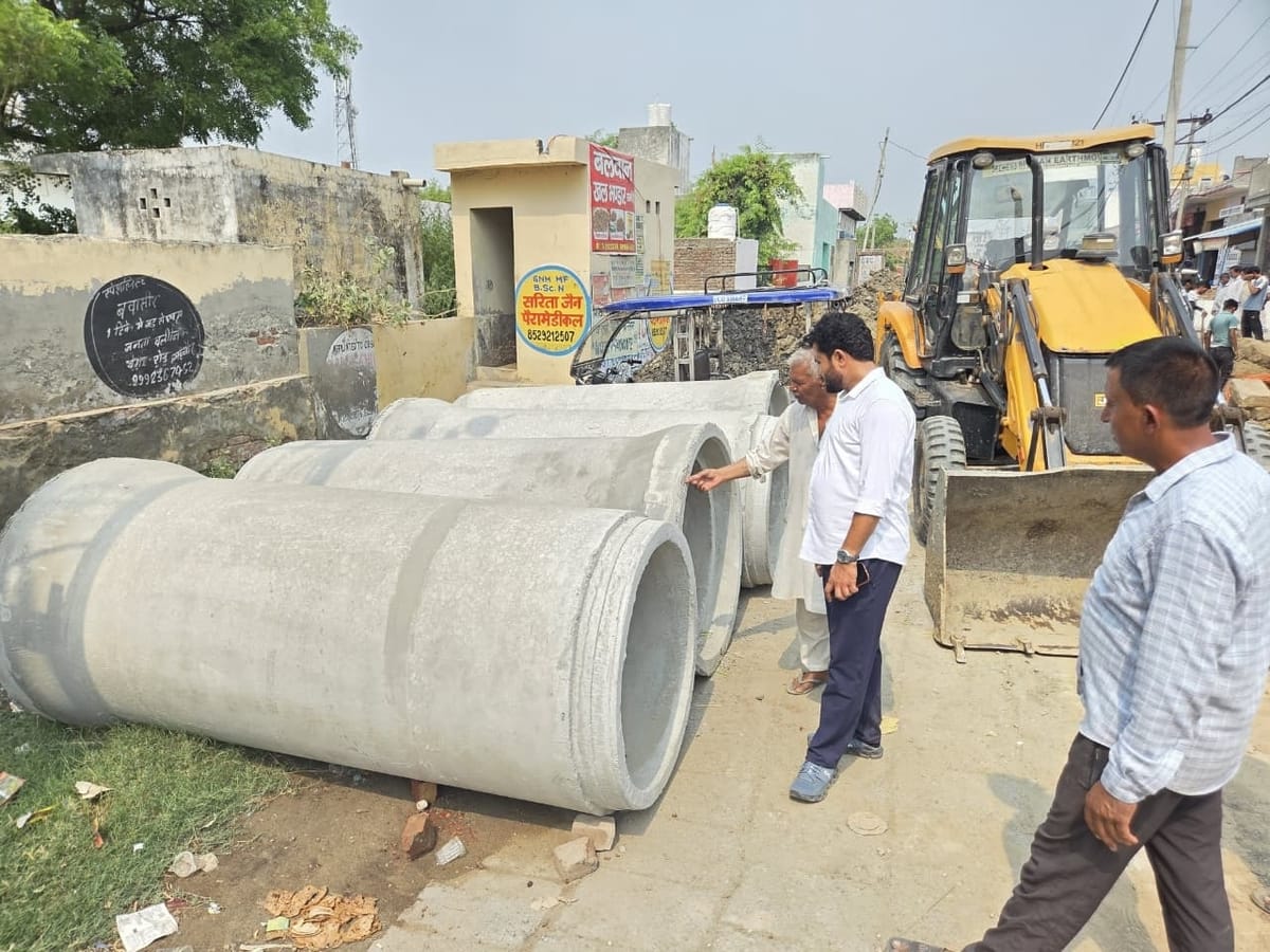 Construction Of The Broken Culvert On Datouli-bega Road Is In Full ...