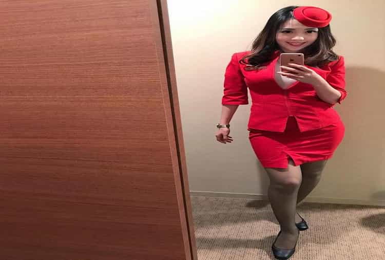 Most Beautiful Flight Attendant Of Airasia Airlines Mabel Goo Photos ...