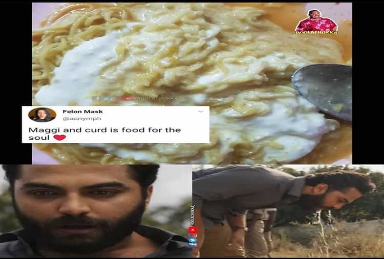 Viral Photo Of Man Who Make Combination Of Weired Food Maggi With Curd ...