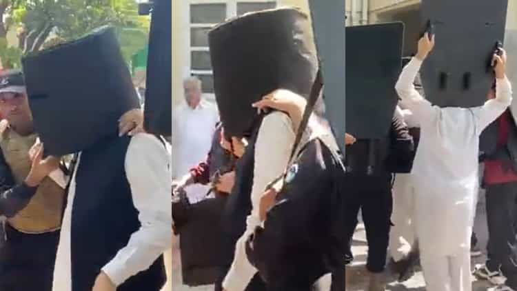 Imran Khan Reached The Court Wearing A Bulletproof Burqa Video Viral On ...