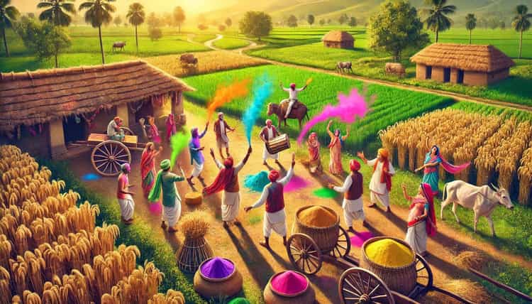Holi In Farming Community: फागुन में रंग भर देती हैं खेतों में झूमती ...