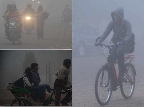 Pics:देखें, सर्द मौसम का पहला घना कोहरा! - First Winter Fog In Lucknow ...